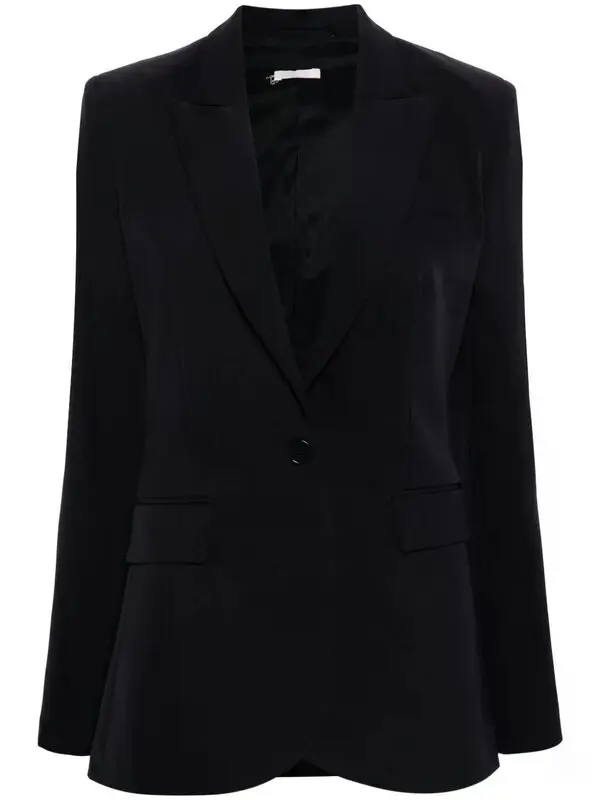 Liu Jo Peak Lapel Single-breasted Blazer - Blue