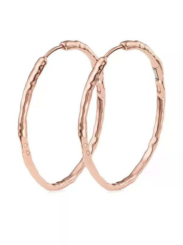 Monica Vinader Siren Muse Large Hoop Earrings - Pink