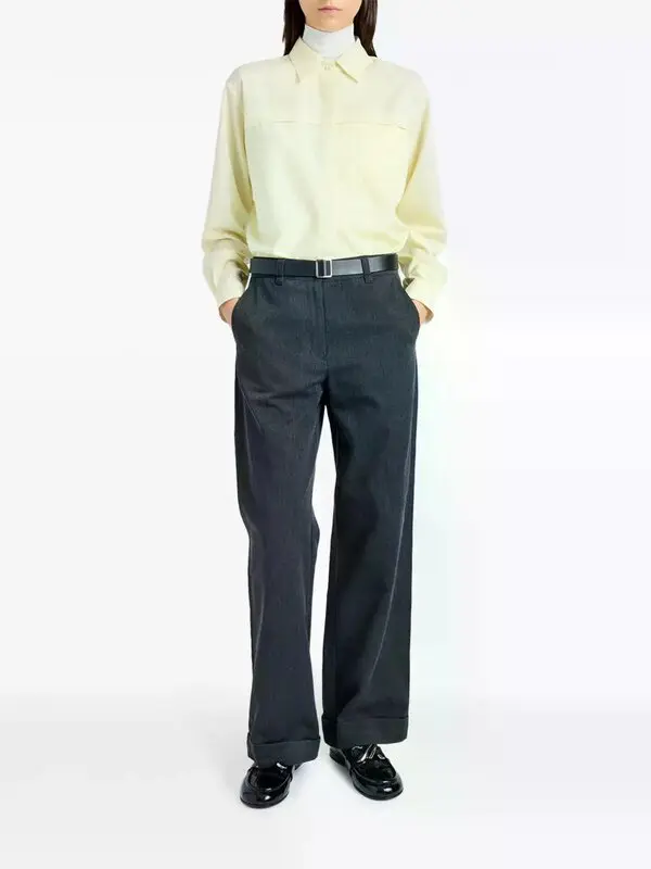 Proenza Schouler White Label Spread Collar Shirt - Yellow