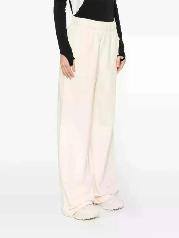 Moncler Cotton Wide-leg Track Pants - Neutrals