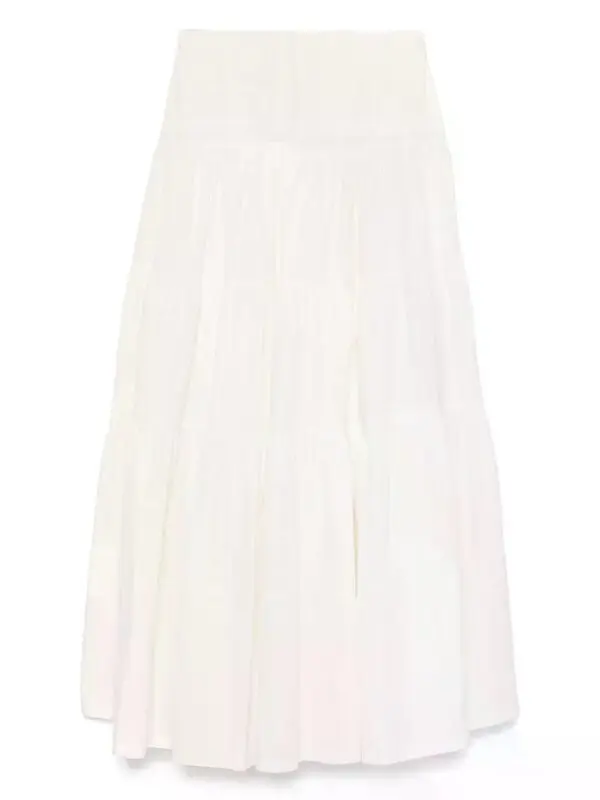 MAISON MARGIELA Tiered Midi Skirt - White