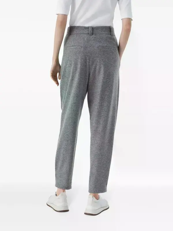 Brunello Cucinelli Tapered-leg Cashmere Trousers
