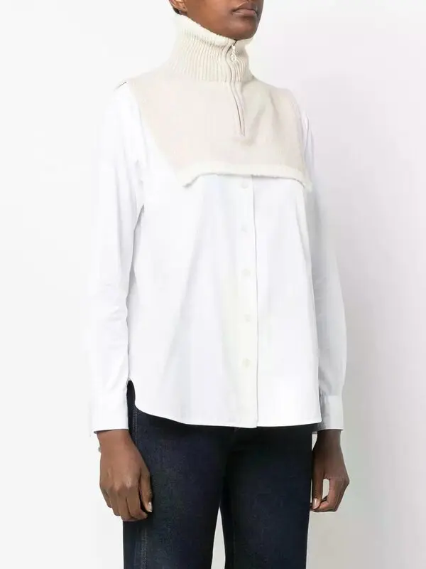 BARRIE Cashmere Zip-up Collar