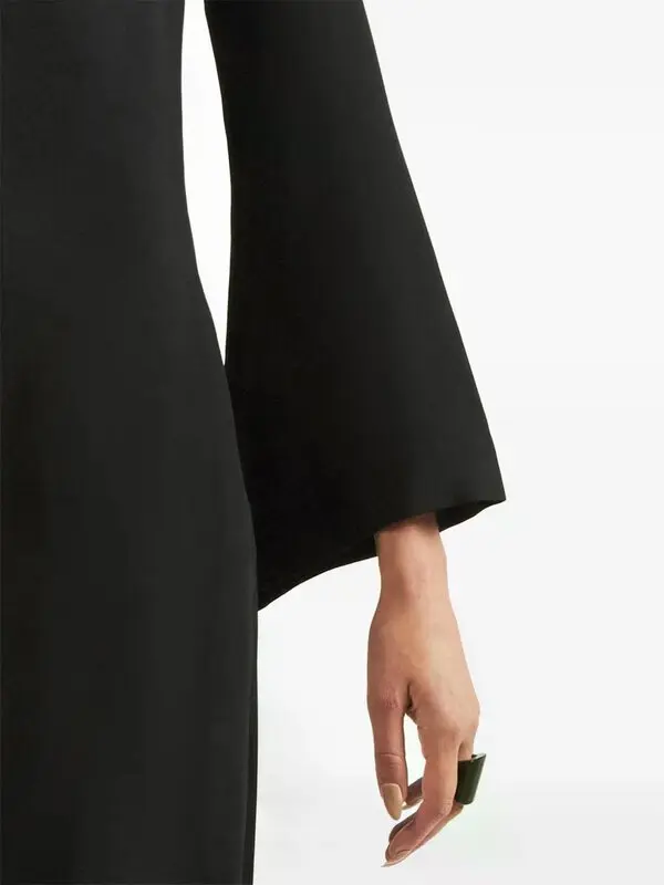 TALLER MARMO Feather-trimmed Maxi Dress