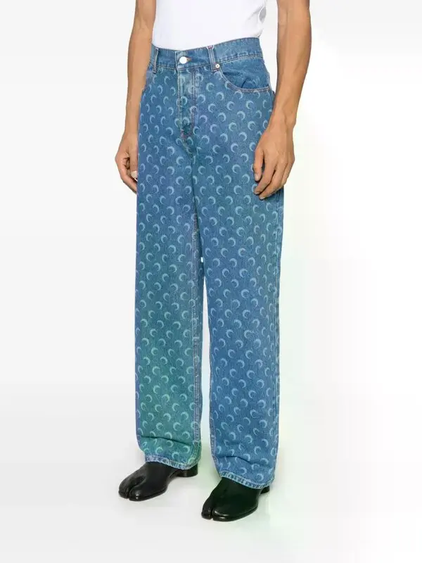 MARINE SERRE Moon Laser Jeans