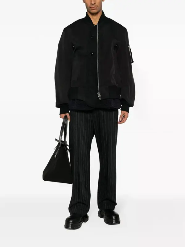 Sacai Layered Band-collar Bomber Jacket