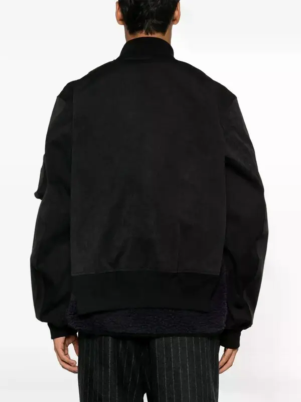 Sacai Layered Band-collar Bomber Jacket