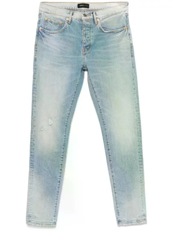 PURPLE BRAND Distressed Light Wash Jeans