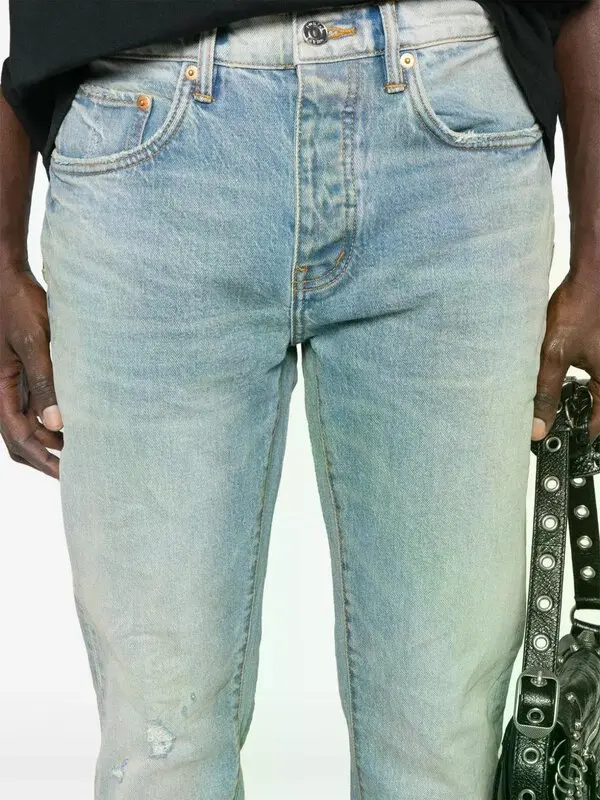 PURPLE BRAND Distressed Light Wash Jeans