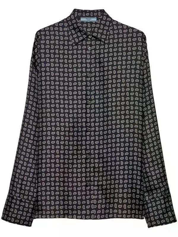 Prada Printed Silk Shirt