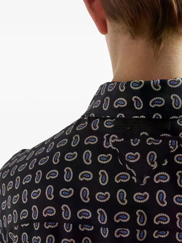Prada Printed Silk Shirt
