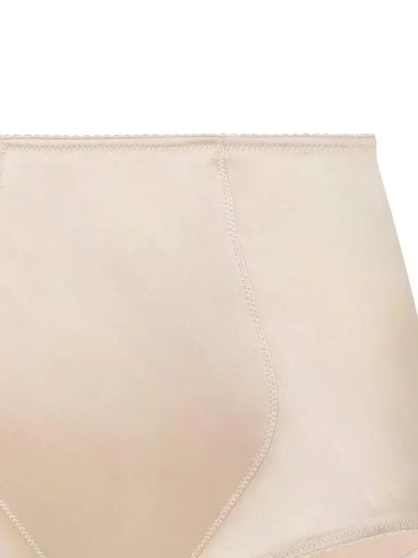 Dolce & Gabbana High-waisted Satin Briefs - Neutrals