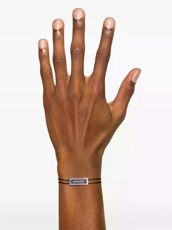 Le Gramme Lacquered Cord Bracelet 2,5g - Blue
