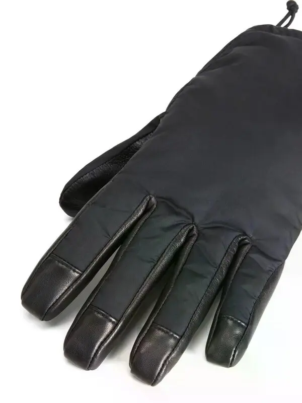 Woolrich Gore-tex® Padded Leather Gloves - Black