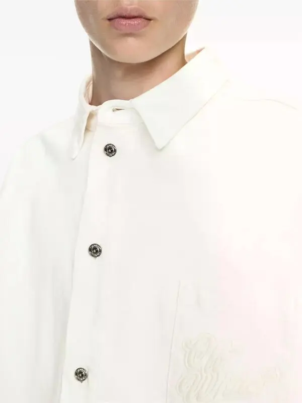 Off-White 90s Logo-appliqué Cotton Shirt
