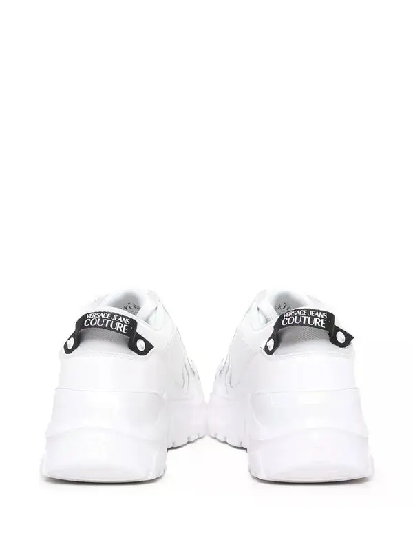 Versace Logo Patch Sneakers - White