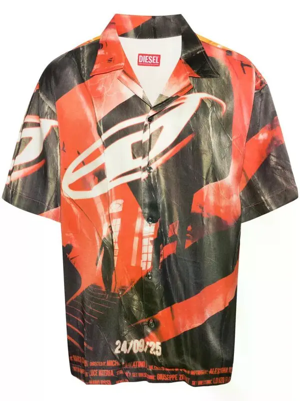 DIESEL® S-hockney Camp-collar Shirt - Grey