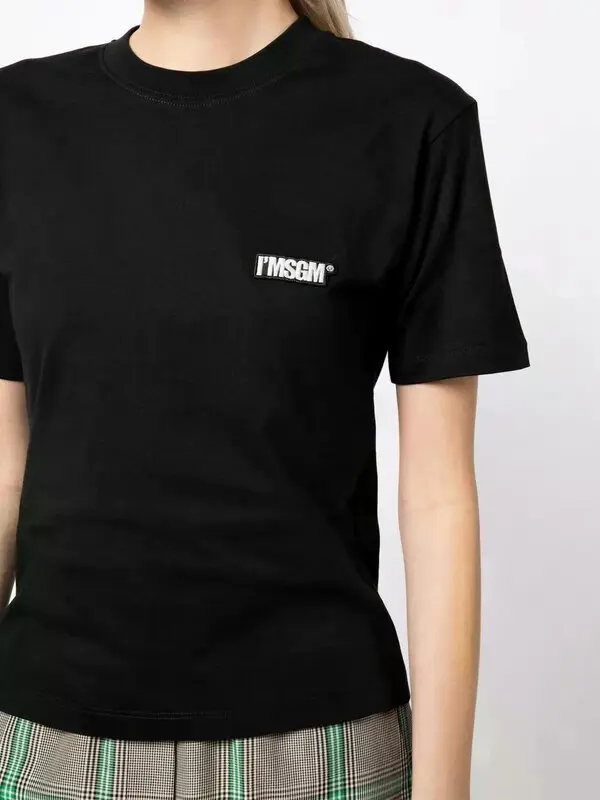 MSGM Logo Patch Short-sleeve T-shirt