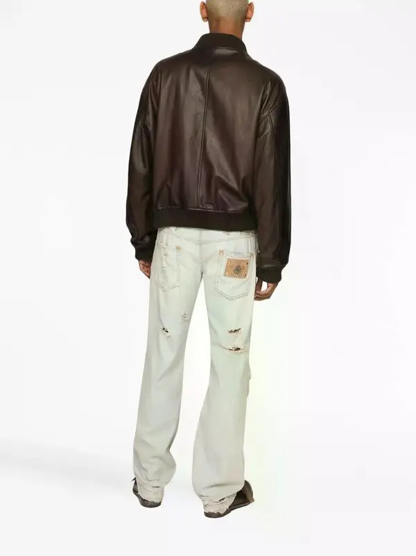 Dolce & Gabbana Lambskin Bomber Jacket