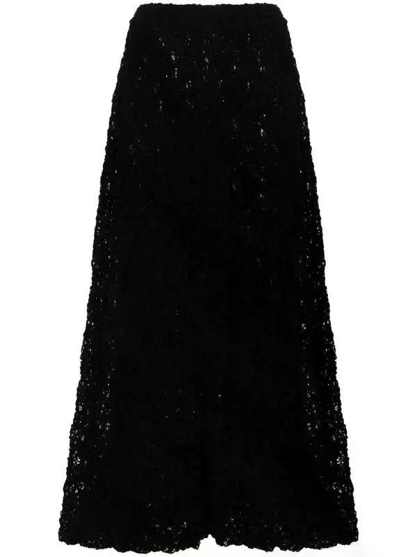JIL SANDER Lace-embroidered Midi Skirt