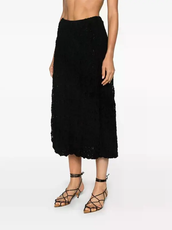 JIL SANDER Lace-embroidered Midi Skirt
