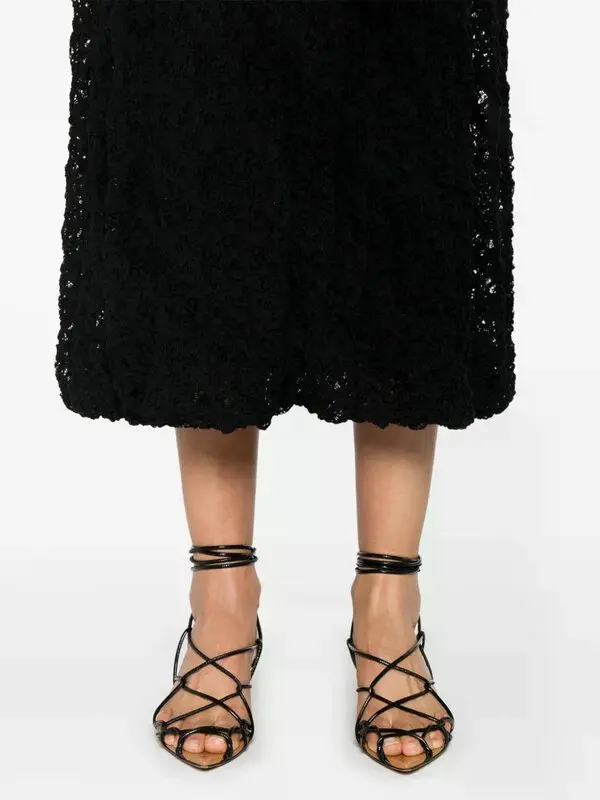 JIL SANDER Lace-embroidered Midi Skirt