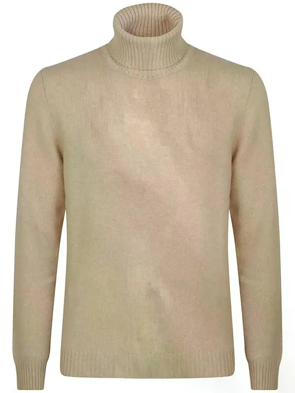 CENERE GB Roll Neck Jumper - Neutrals