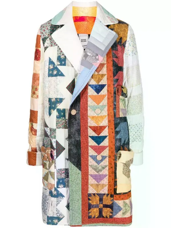 BETHANY WILLIAMS Double-breasted Patchwork Coat - Multicolour