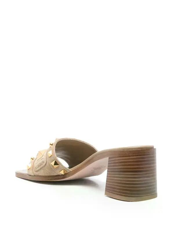 Valentino Garavani 60mm Block Heel Sandals - Neutrals