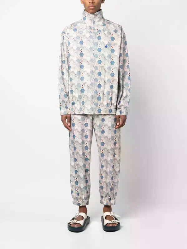 CHLOE NARDIN Geometric-pattern Cotton Lightweight Jacket