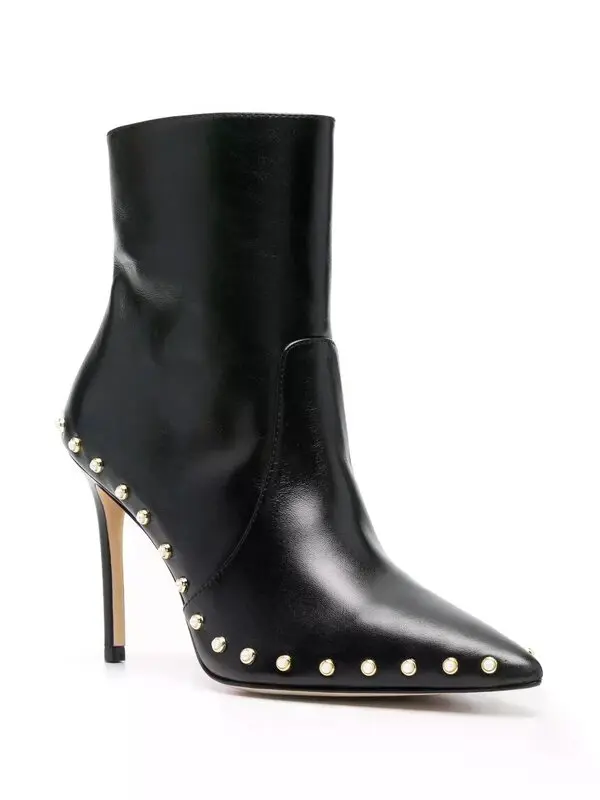 STUART WEITZMAN Embellished Leather Ankle Boots