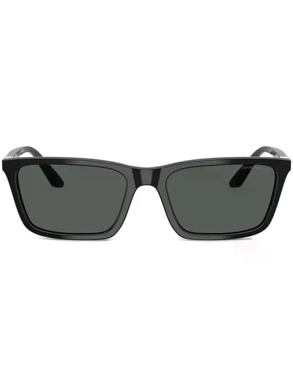 Emporio Armani Rectangle Frame Sunglasses - Black
