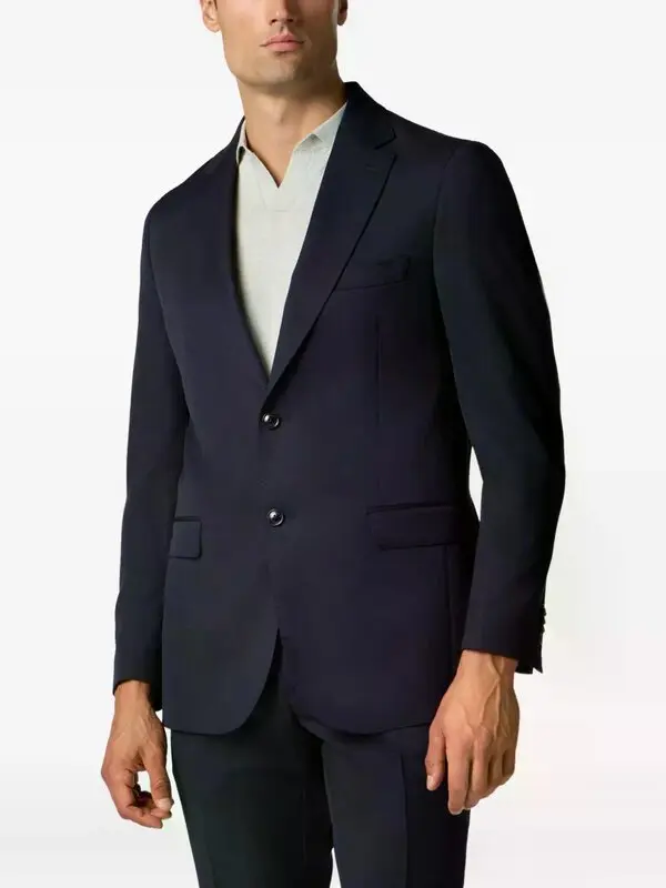 Brooks Brothers Virgin-wool Single-breasted Blazer - Blue