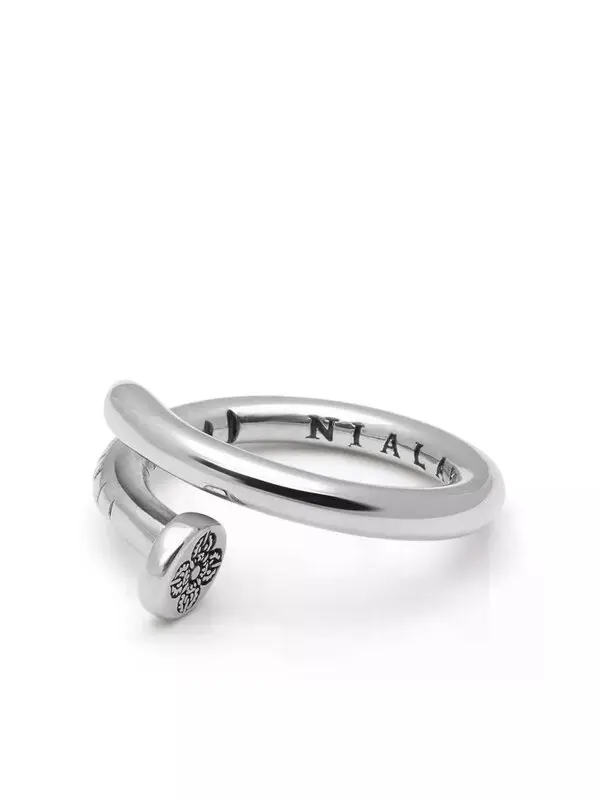 NIALAYA JEWELRY Engraved Nail Ring