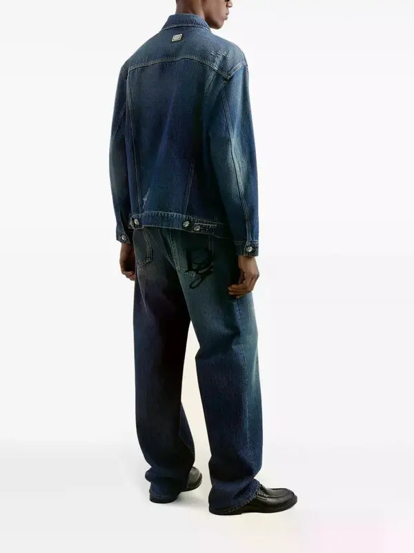 Dolce & Gabbana Logo Plaque Denim Jacket