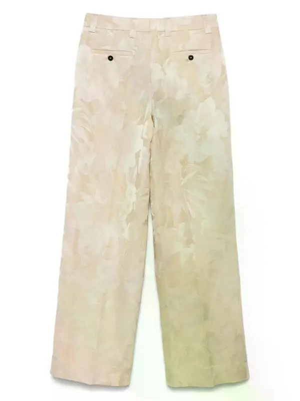 Incotex Jacquard Floral Trousers