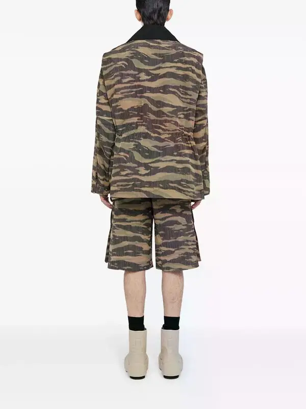 JIL SANDER Camouflage Print Knee-length Cargo Shorts