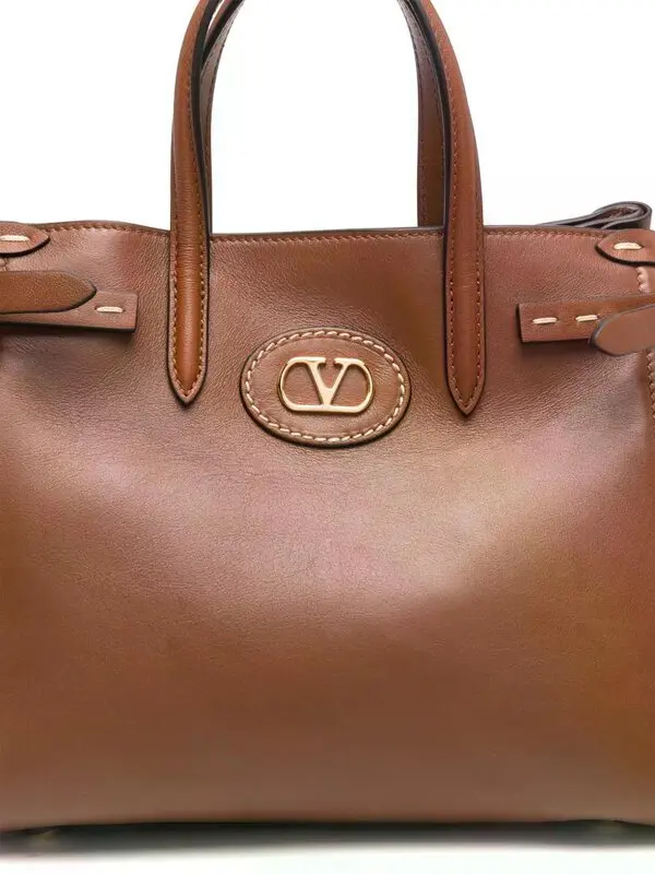 Valentino Garavani Small Antibes Tote Bag - Brown
