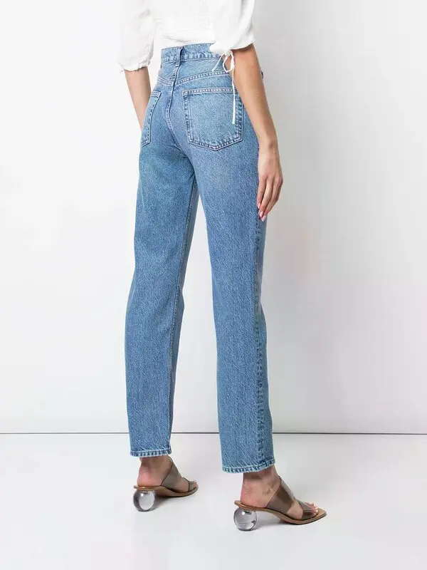 REFORMATION Cynthia High-rise Straight Leg Jeans