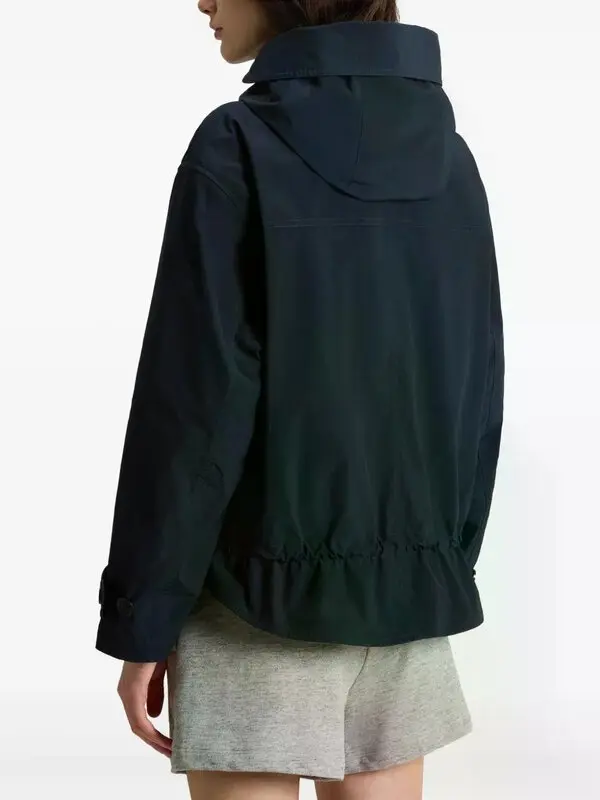 Woolrich Short Parka With Drawstring Hood - Blue
