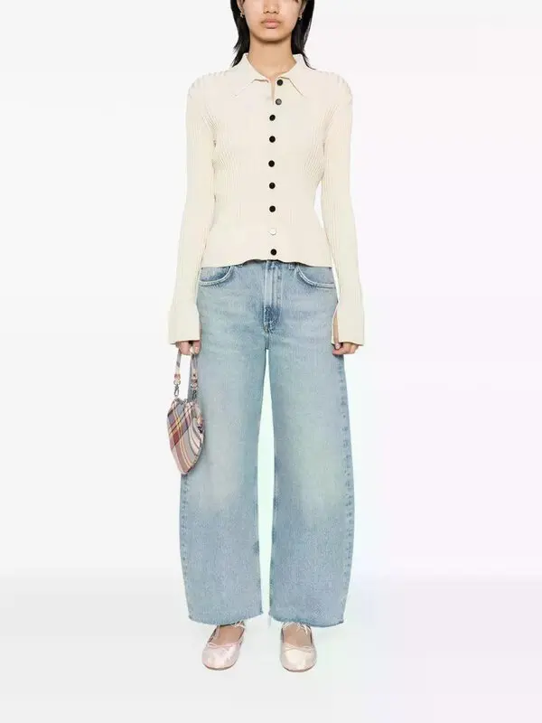 AGOLDE Low Curve Fray Jeans