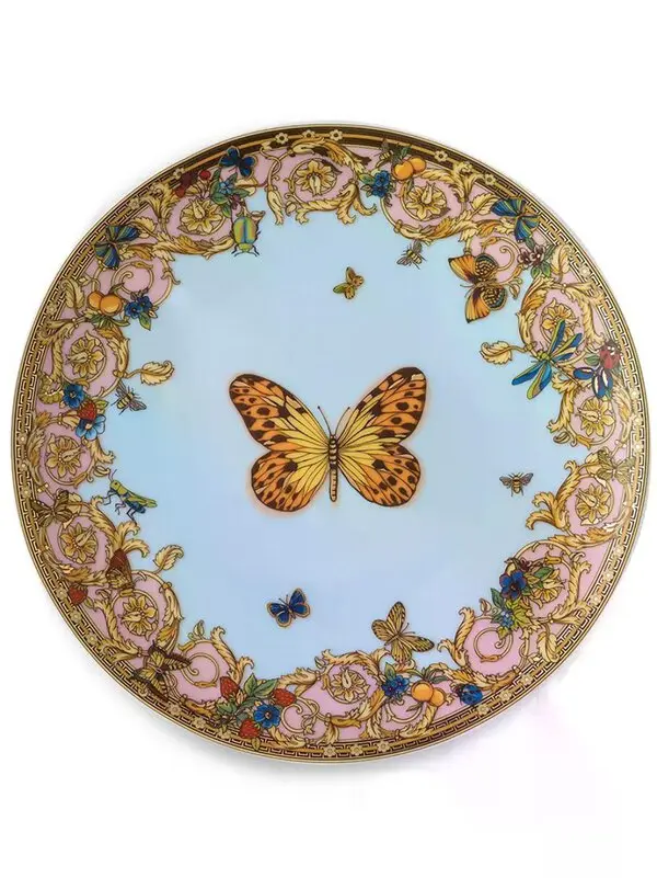 Versace X Rosenthal Jardin De Bread Plate - Blue
