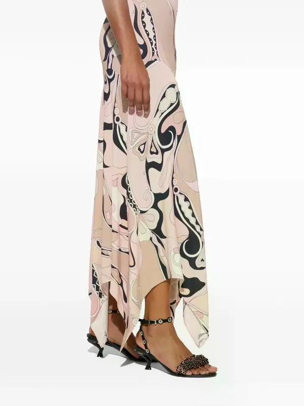 Emilio Pucci Orchidee-print Dress - Neutrals