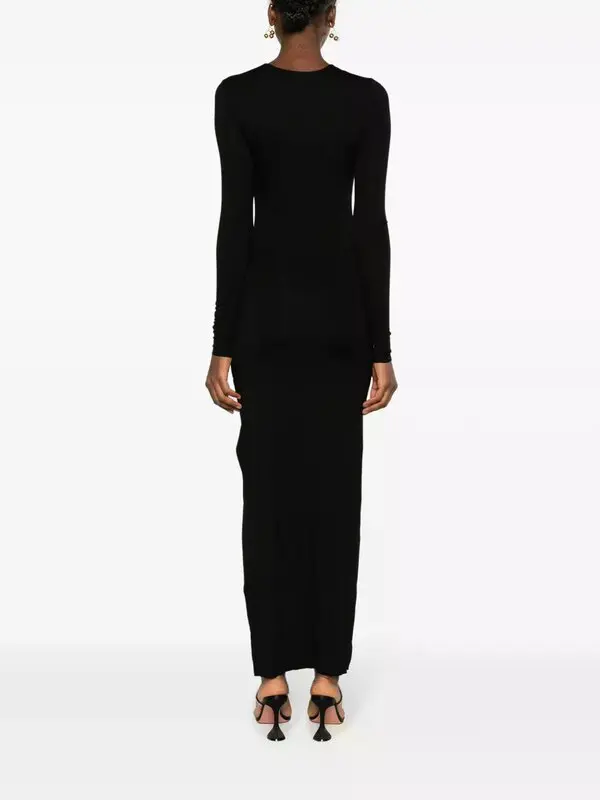 MANURI Chain-link Detail Maxi Dress - Black