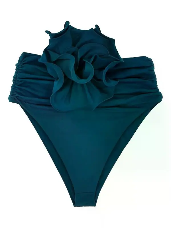 Magda Butrym Flower-detail Bikini Bottoms - Blue