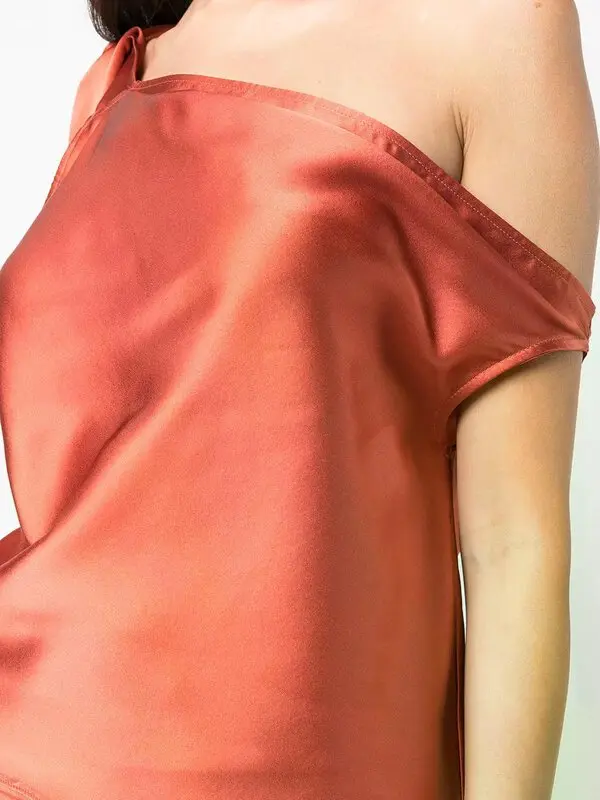 Michelle Mason Silk Off-shoulder Top