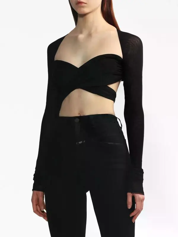 Philosophy Di Lorenzo Serafini Cropped Bow-detail Top