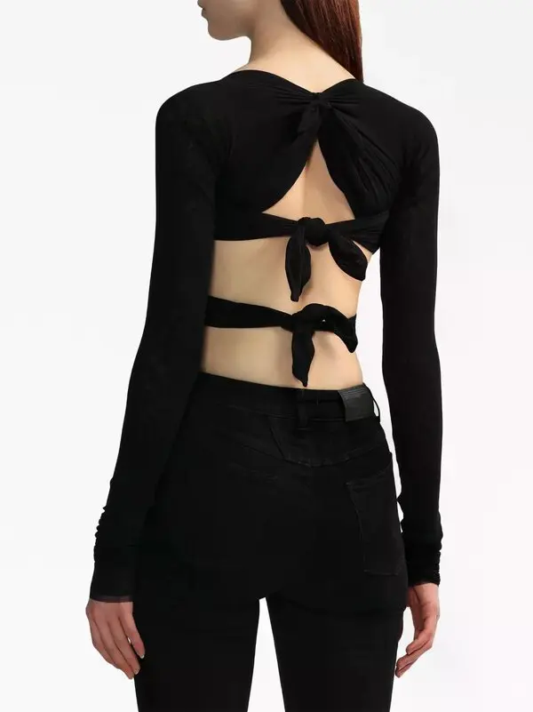 Philosophy Di Lorenzo Serafini Cropped Bow-detail Top