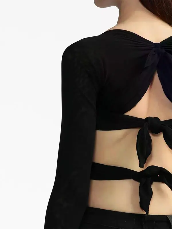Philosophy Di Lorenzo Serafini Cropped Bow-detail Top