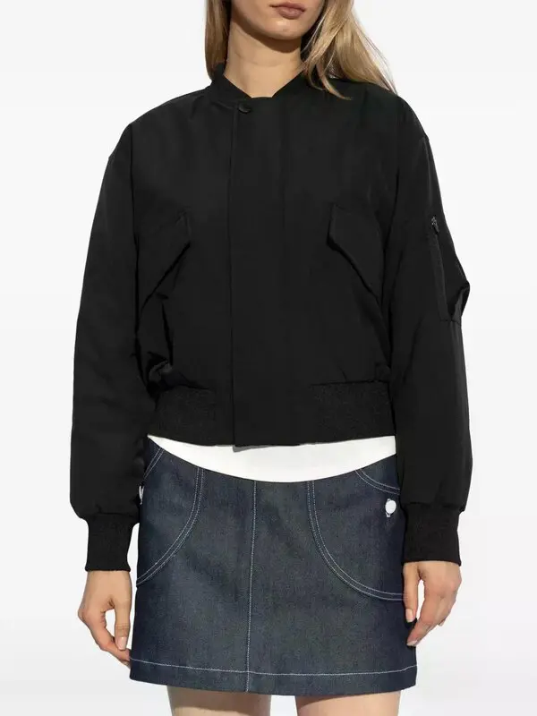 A.p.c. Bomber Jacket With Embroidered Logo